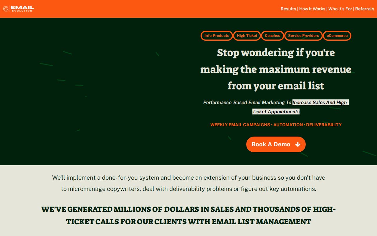 Email List Management | Increased Sales and High-Ticket Calls